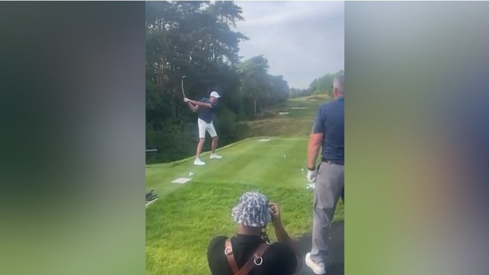 Peter Crouch tries out his 'unique' driver! | Golf News | Sky Sports