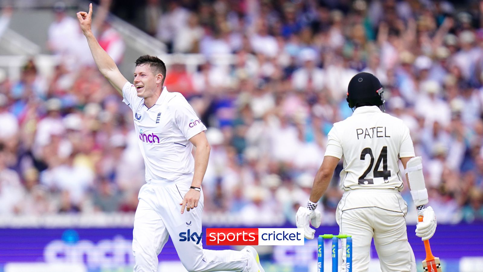 England bowler Matthew Potts takes four wickets against New Zealand on ...