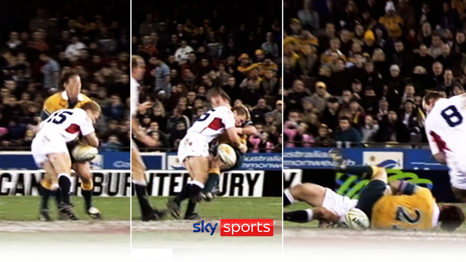 England's Josh Lewsey's huge hit on Australian Mat Rogers | 'It was ...