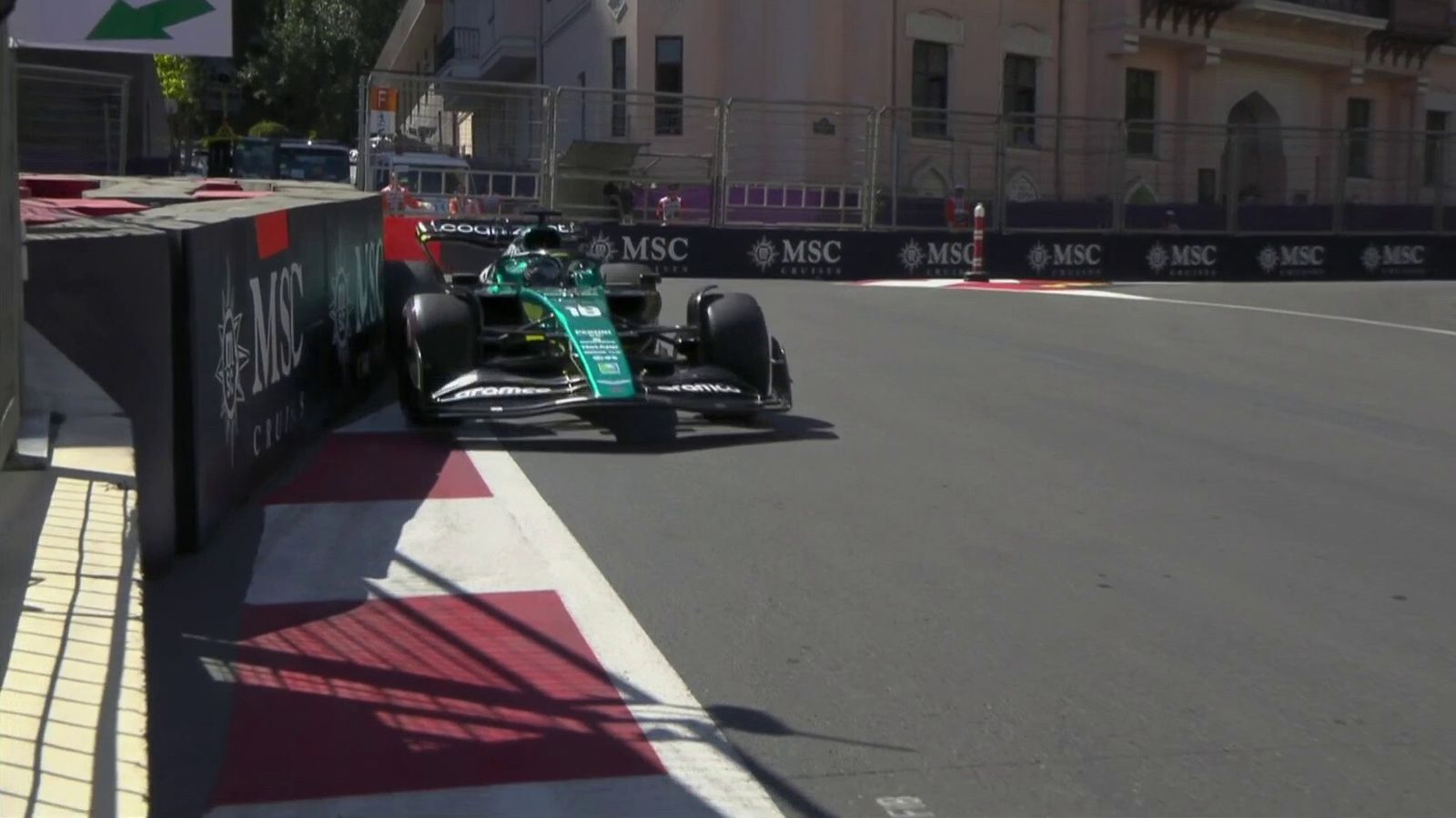 Lance Stroll clips wall after running wide | F1 News | Sky Sports