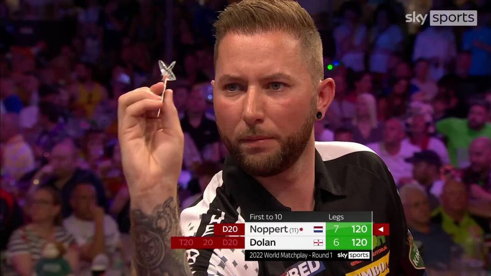 Danny Noppert takes a two-leg lead with a 120 finish | Darts News | Sky ...