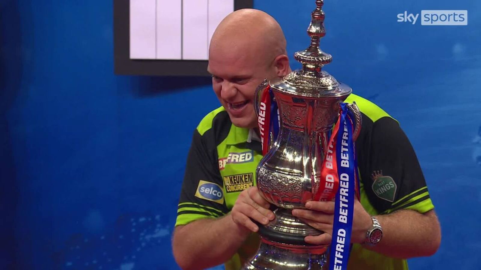 Michael van Gerwen lifts Phil Taylor trophy | Darts News | Sky Sports