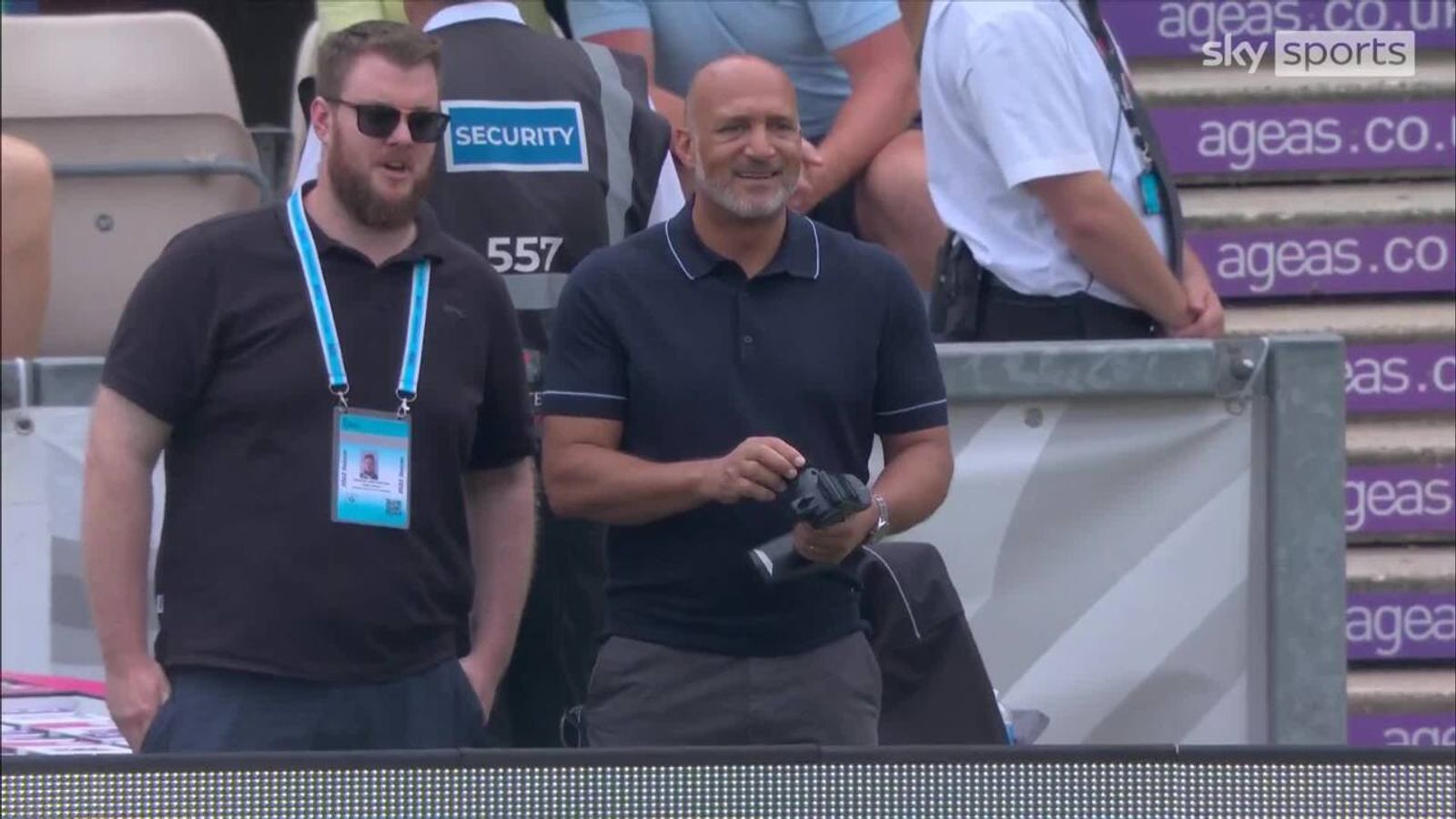 'The ball will end up in the river!' - Mark Butcher drives match ball ...
