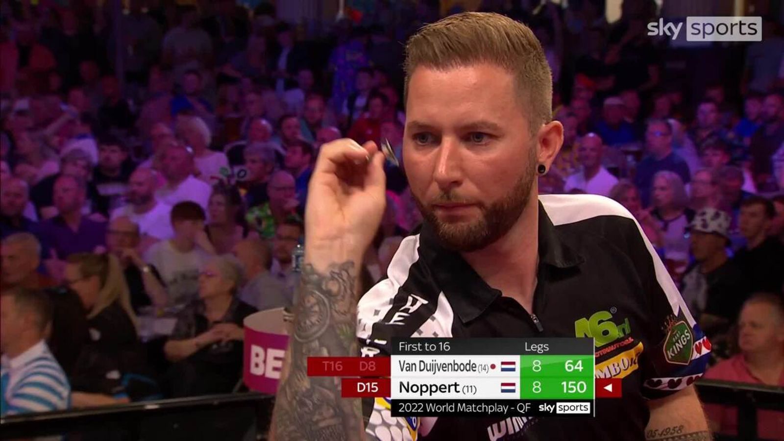 World Matchplay: Danny Noppert fights back against Dirk van Duijvenbode ...
