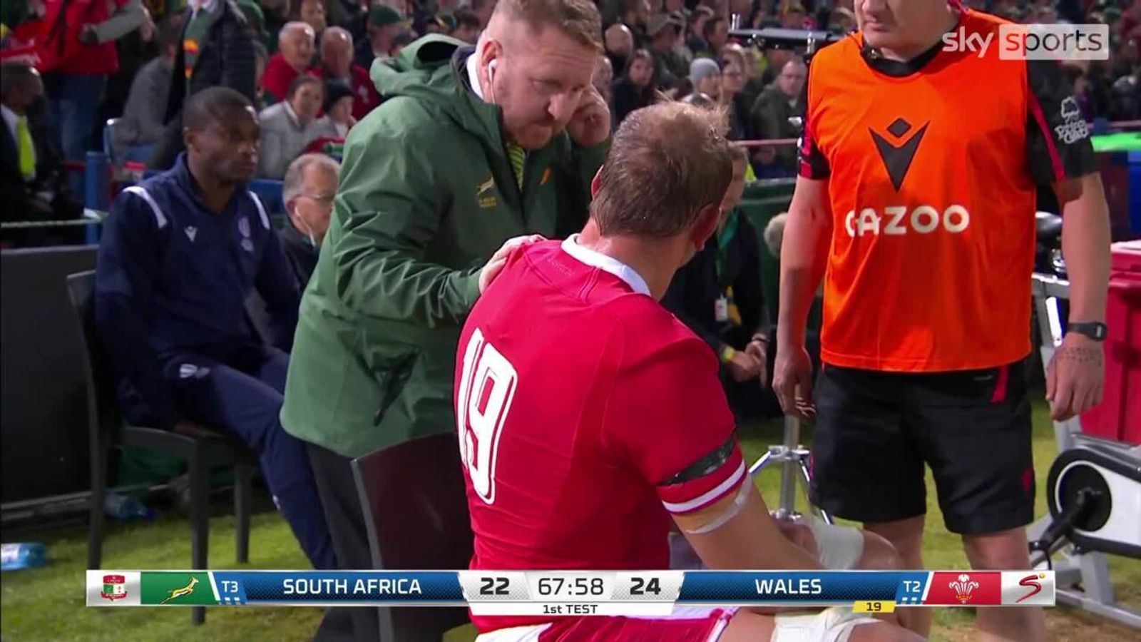 Alun Wyn Jones goes to the sin bin for offside | Rugby Union News | Sky ...