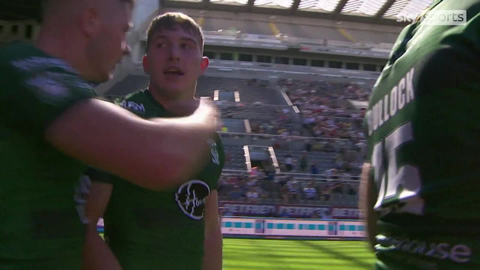 Matty Nicholson marks Warrington Wolves debut with a try! | Rugby ...