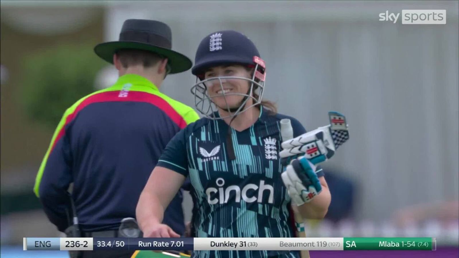 Trisha Chetty ends Tammy Beaumont’s run | Cricket News | Sky Sports