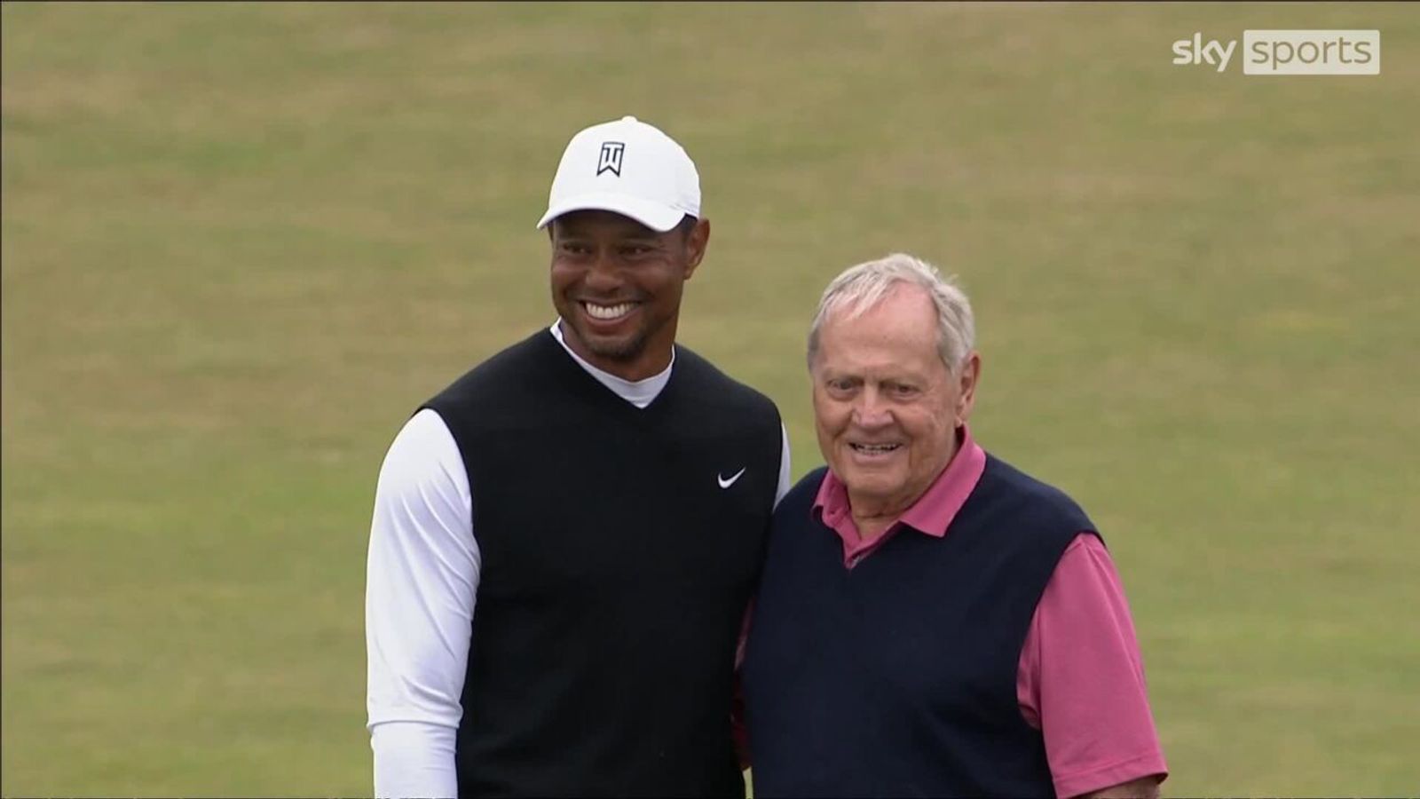 Greatest picture in golf? Jack Nicklaus joins Tiger Woods on Swilcan ...