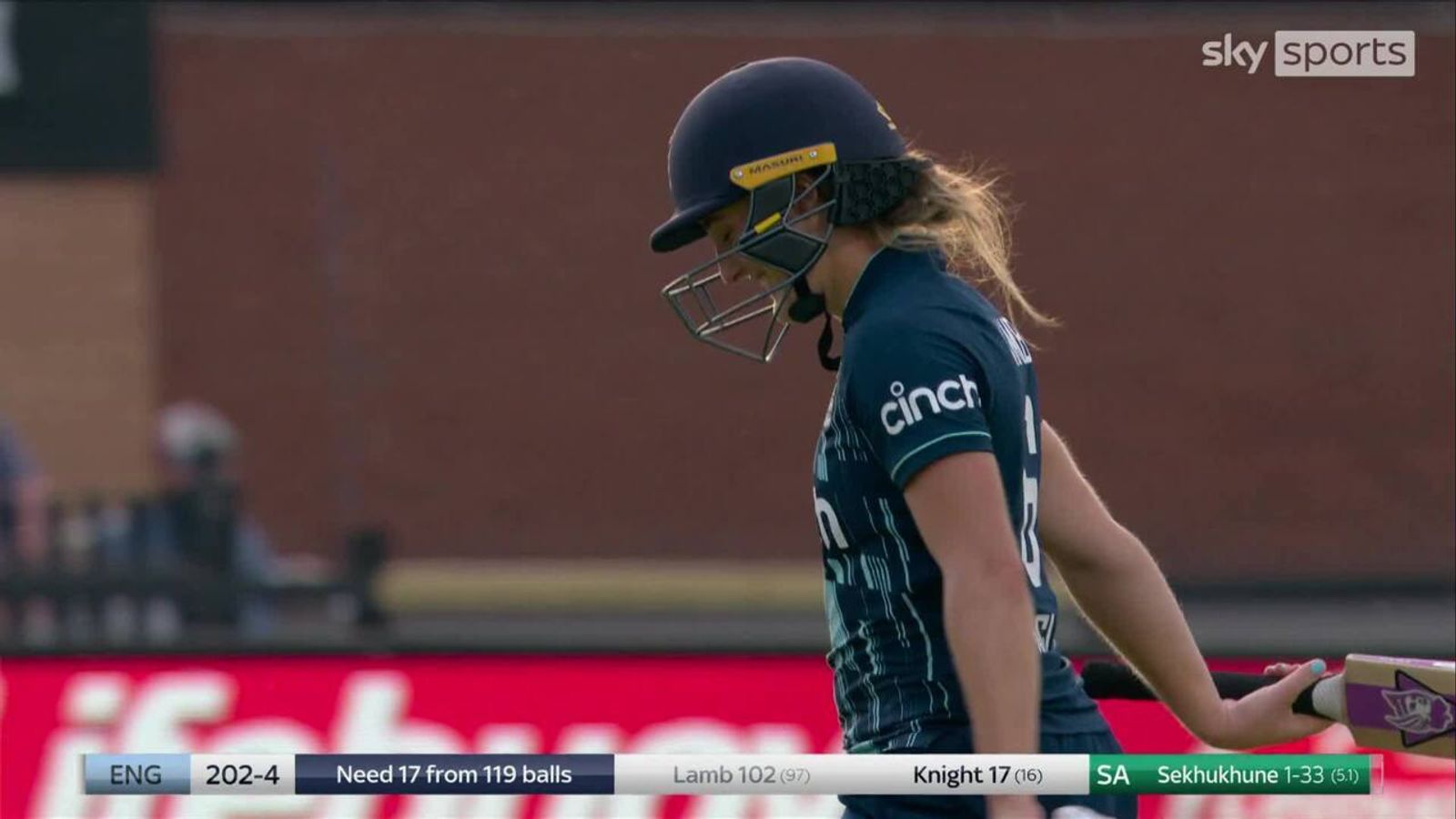 Emma Lamb's magnificent innings comes to an end | Cricket News | Sky Sports