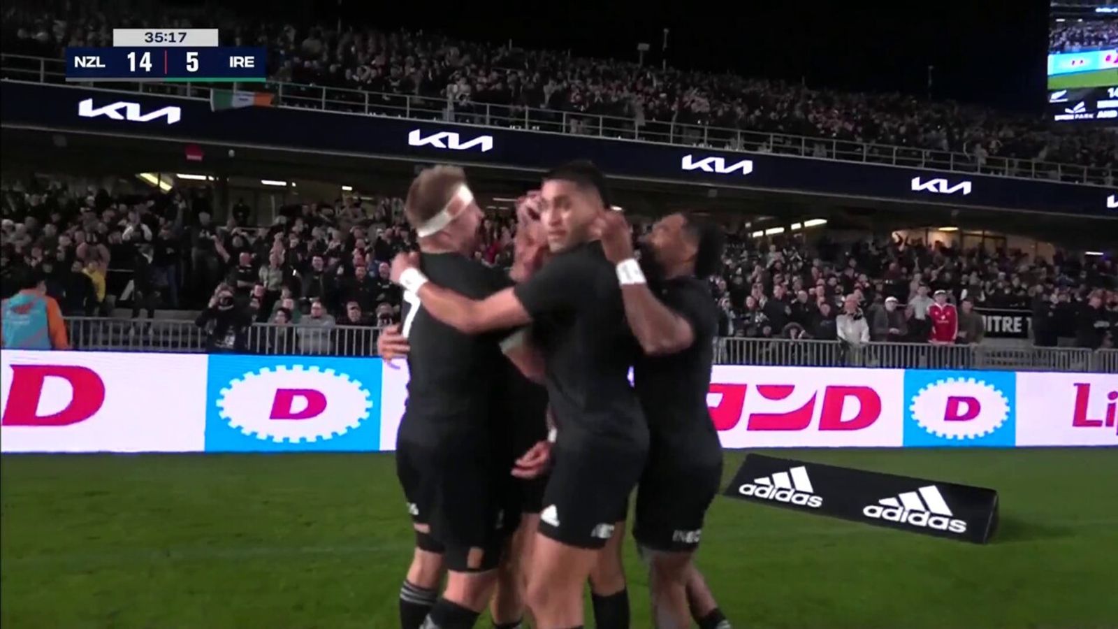 Quinn Tupaea through for All Blacks' third | Rugby Union News | Sky Sports