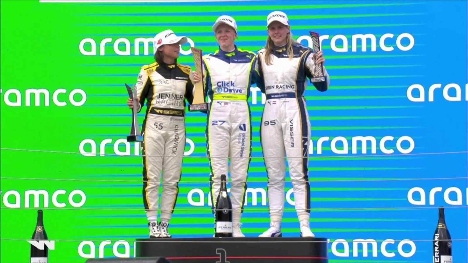 W Series: Alice Powell holds off Jamie Chadwick in Budapest to end ...