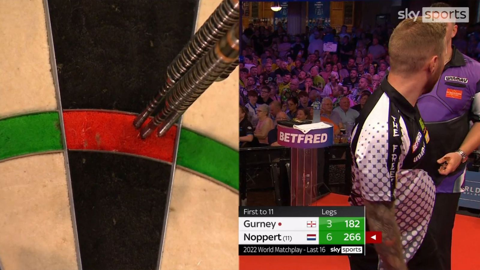 Danny Noppert's bullseye finish following a no-look 180! | Darts News ...