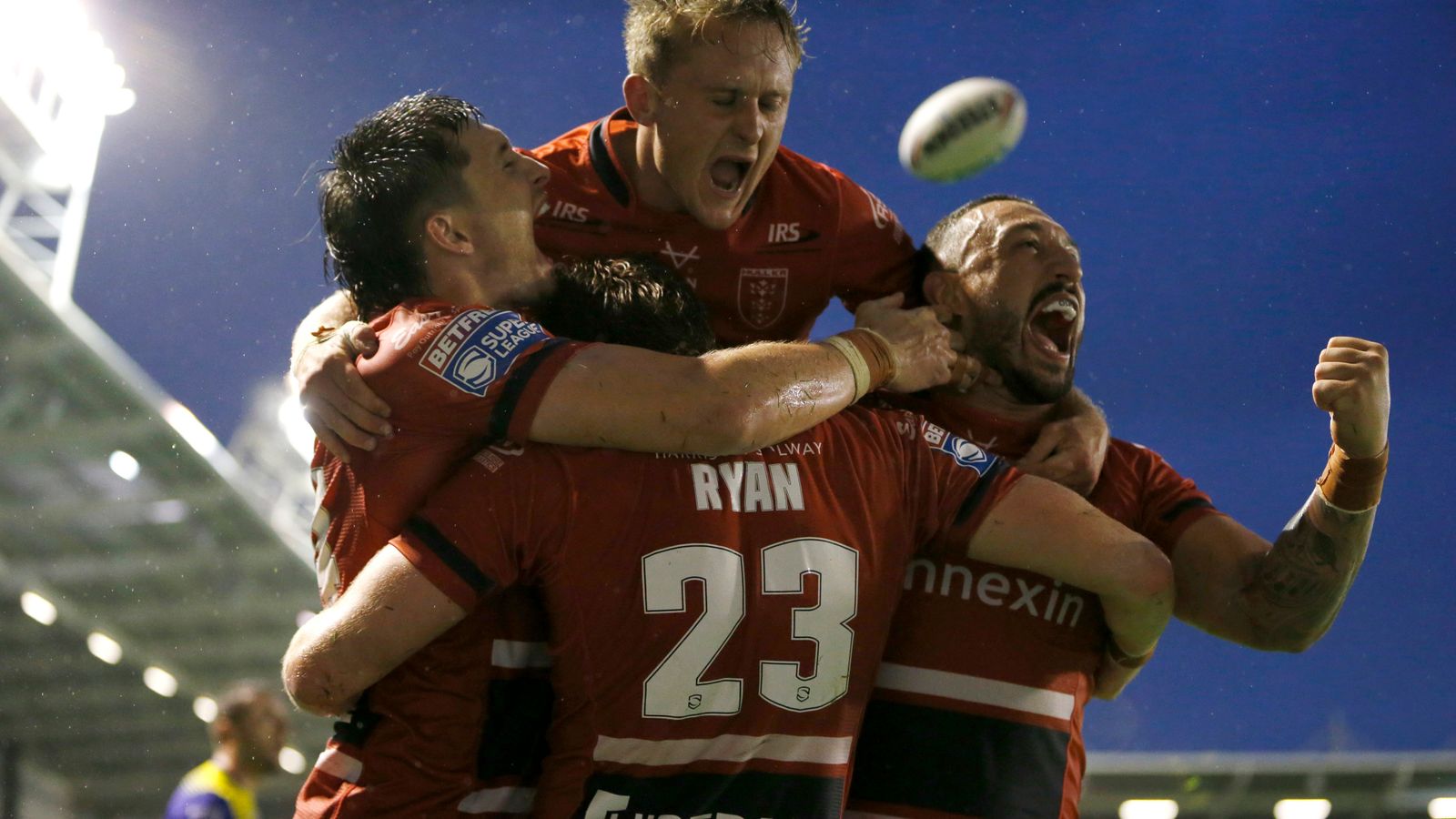 Super League: Ethan Ryan's milestone try helps Hull Kingston Rovers ...