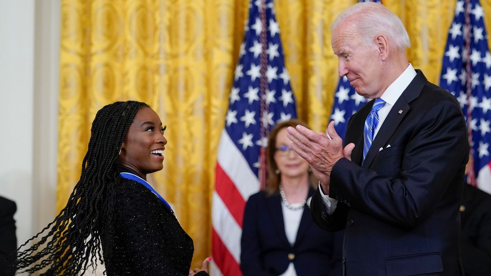 Simone Biles and Megan Rapinoe receive Presidential Medal of Freedom ...