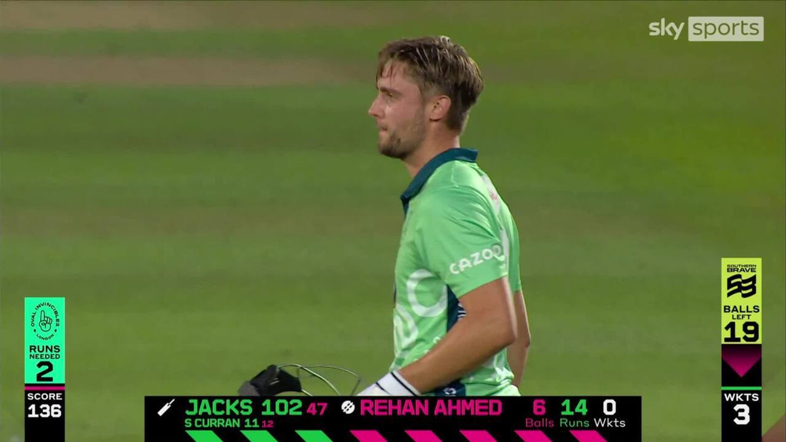 Will Jacks smashes second hundred of The Hundred! | Cricket News | Sky ...