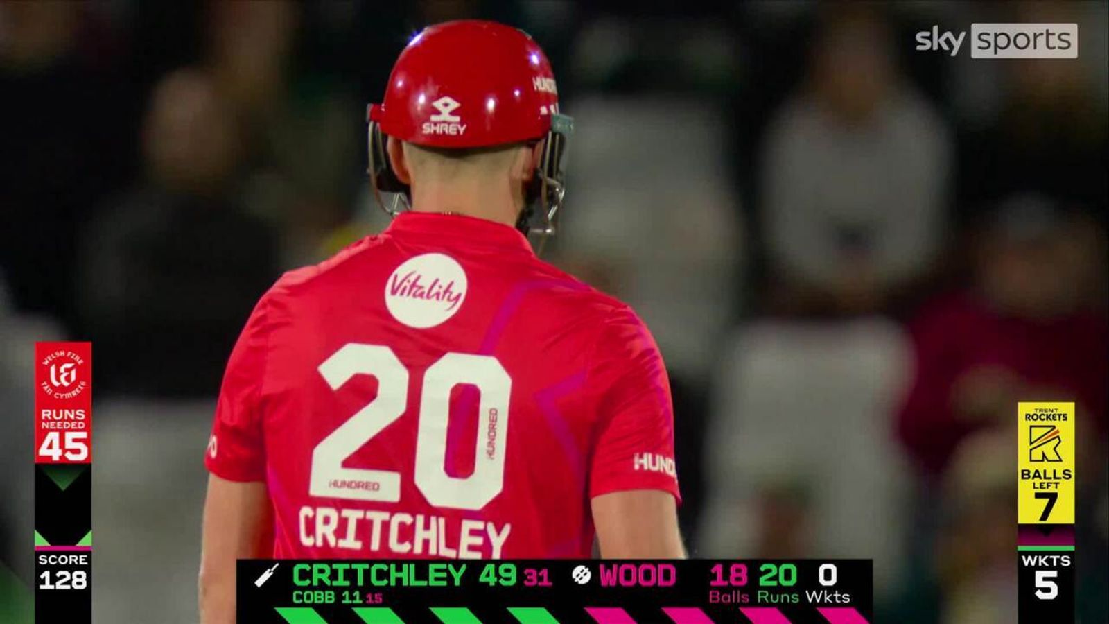 Matt Critchley secures second fifty this season for Welsh Fire ...