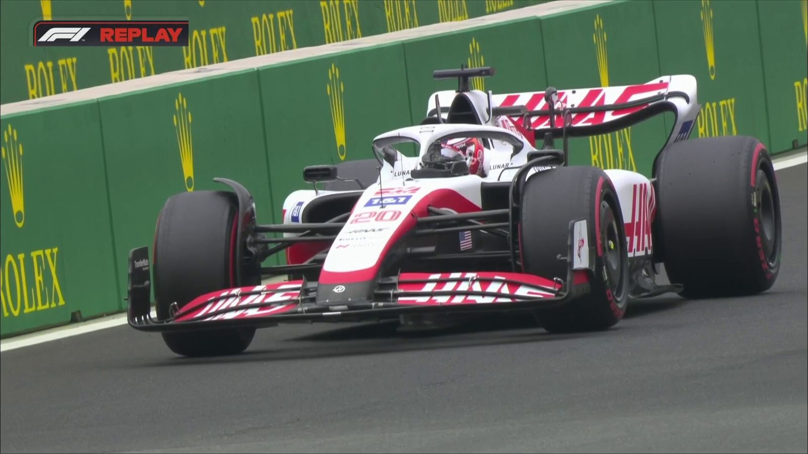 Red flags as Haas' Kevin Magnussen forced to stop on track | F1 News ...