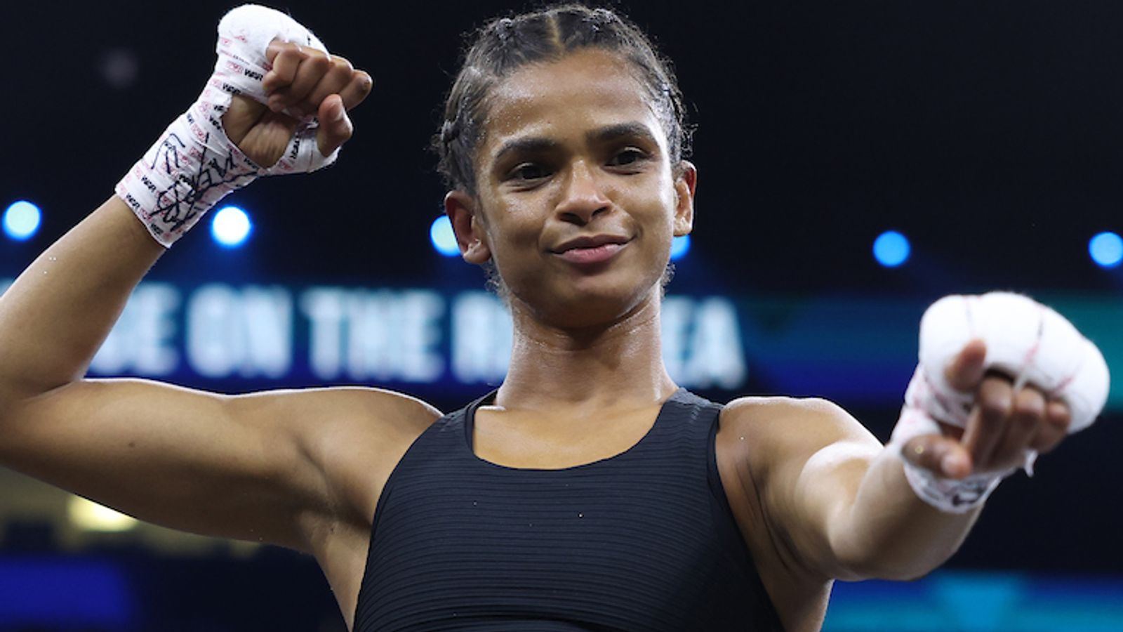 Usyk vs AJ: Ramla Ali wins historic bout on Oleksandr Usyk vs Anthony ...