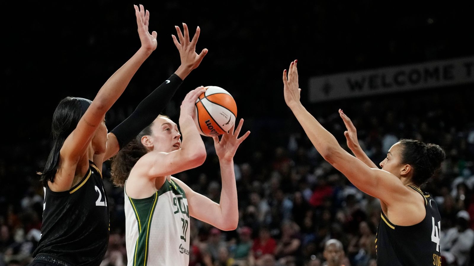 WNBA Playoffs: Seattle Storm 76-73 Las Vegas Aces | NBA News | Sky Sports
