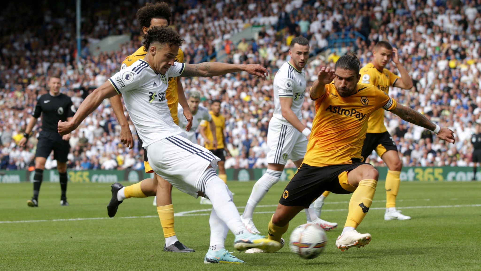 Leeds 2-1 Wolves: Rayan Ait-Nouri own goal secures Jesse Marsch's side ...