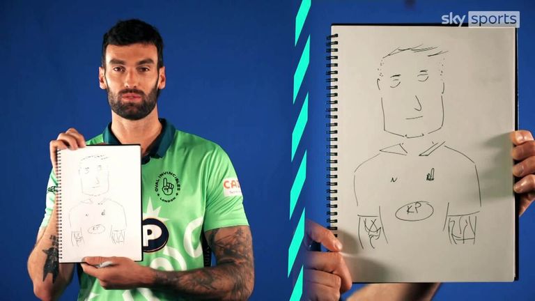 Draw your Teammate: Reece Topley vs Jason Roy | Cricket News | Sky Sports
