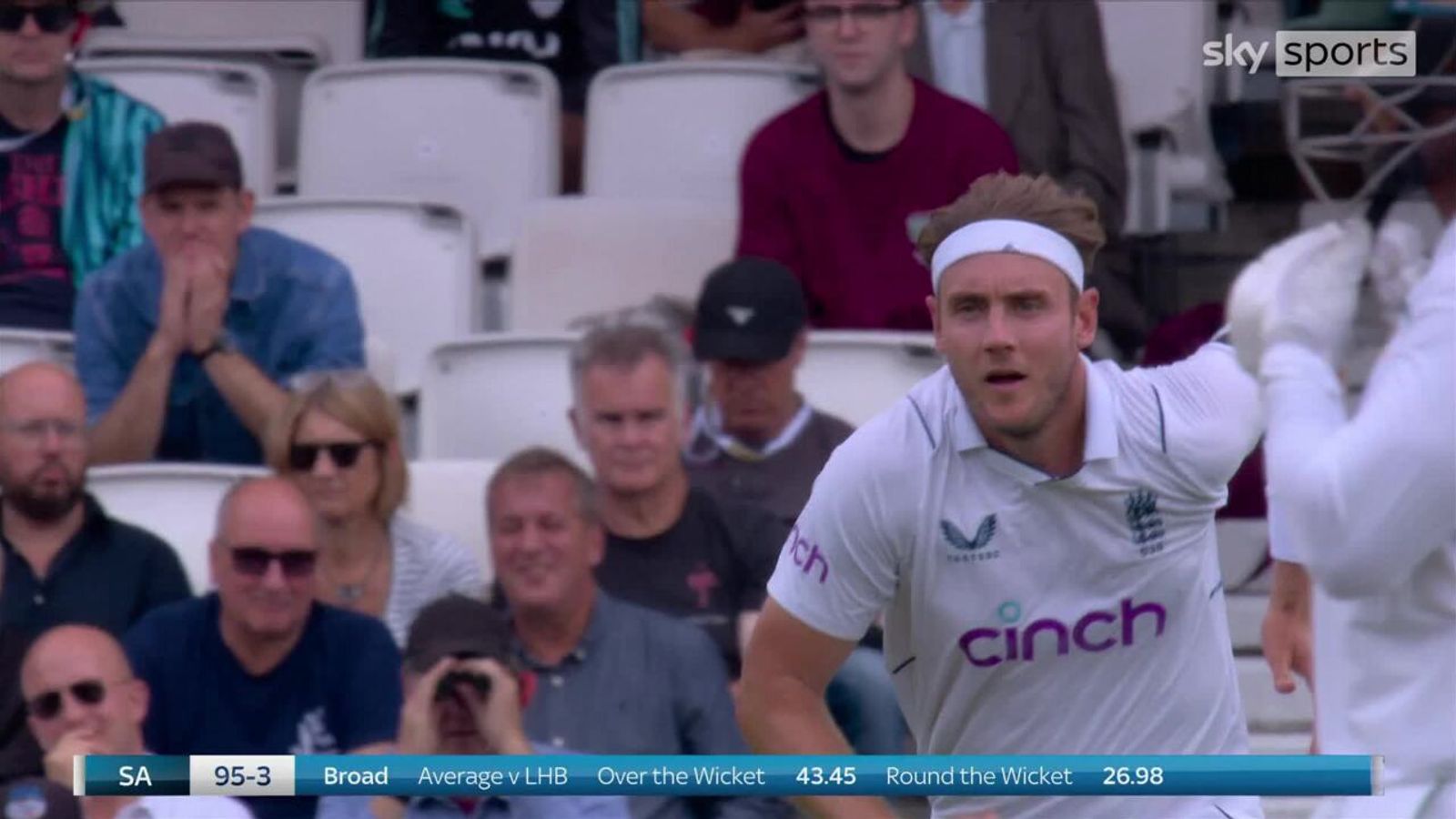 Ryan Rickleton gets outdone by Stuart Broad | Cricket News | Sky Sports