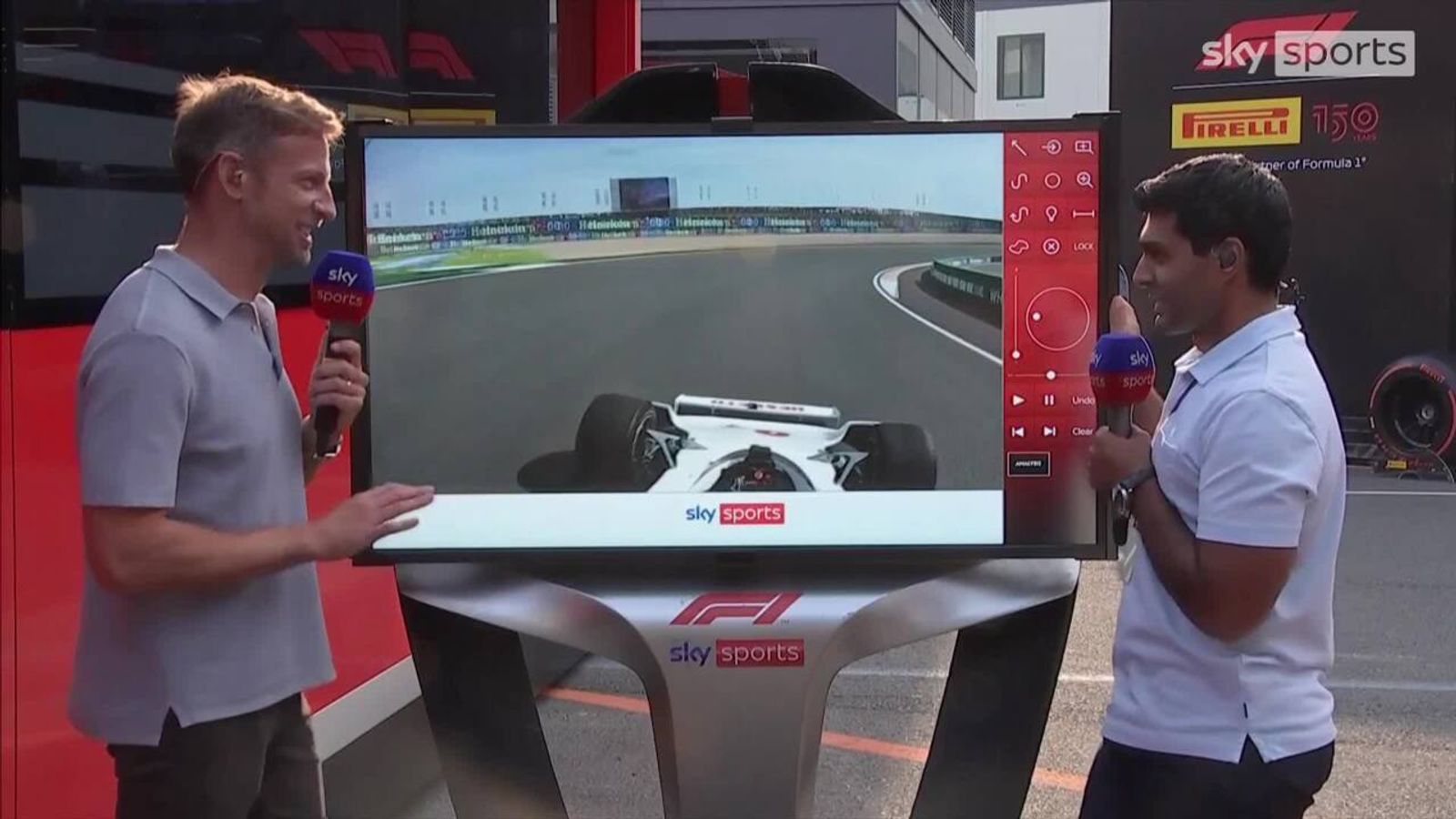 Jenson Button drives vintage Hesketh car | F1 News | Sky Sports