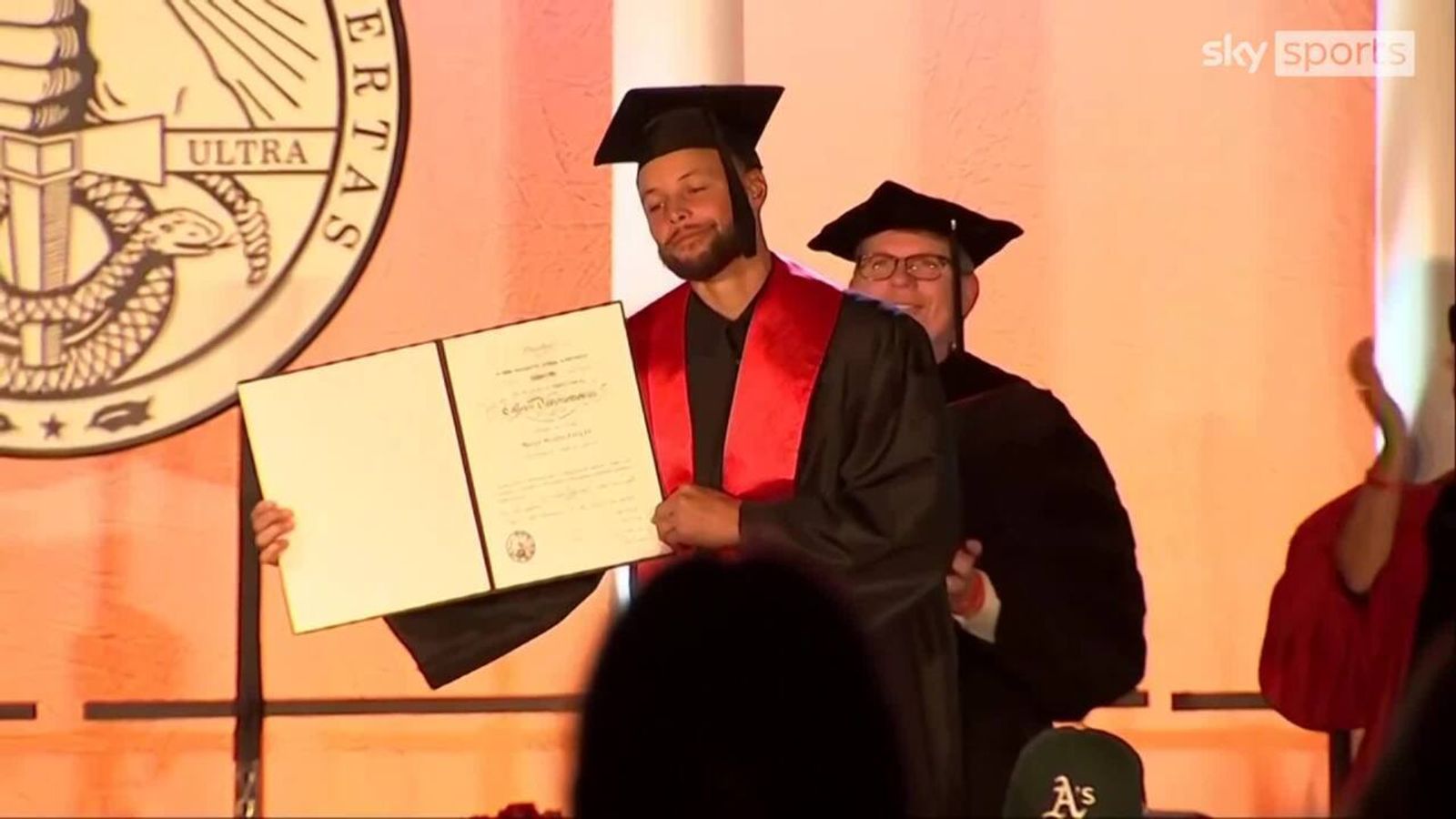 Stephen Curry graduates and has college jersey retired in spectacular ...
