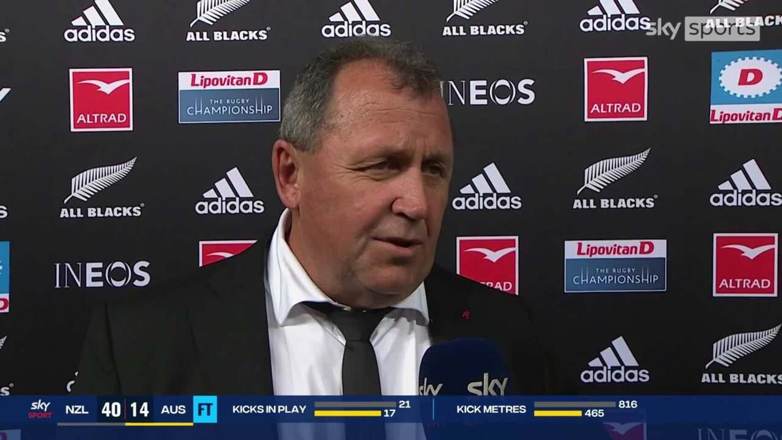 Ian Foster delighted to end Rugby Championship on a high | Rugby Union ...