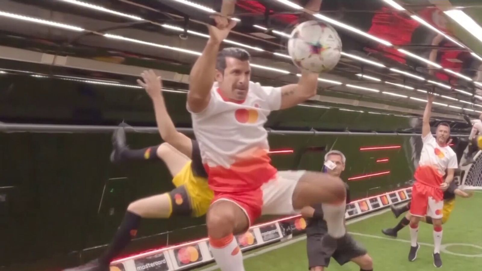 Luis Figo plays football in zero gravity! | Football News | Sky Sports