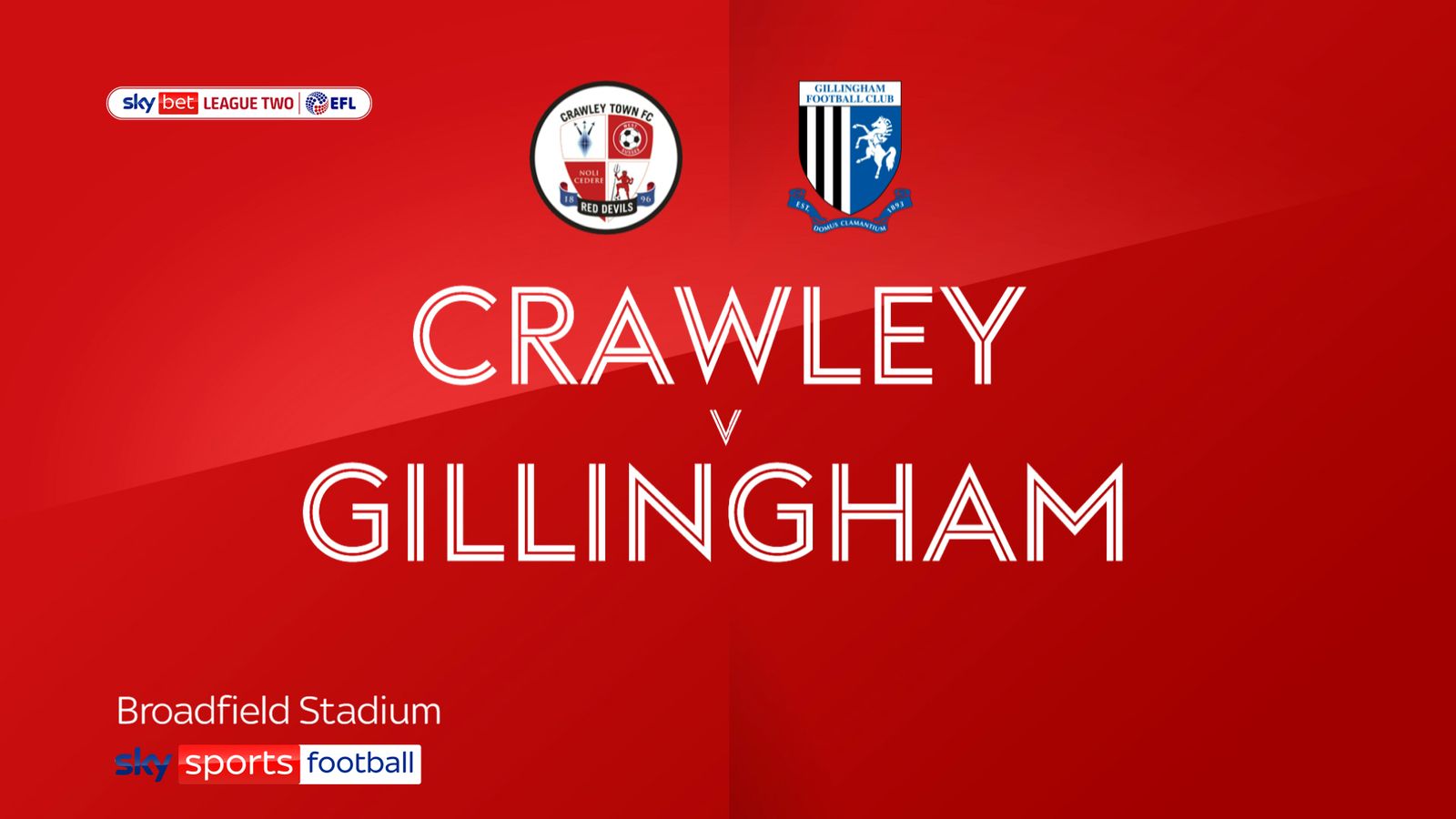 Crawley 0 - 0 Gillingham - Match Report & Highlights