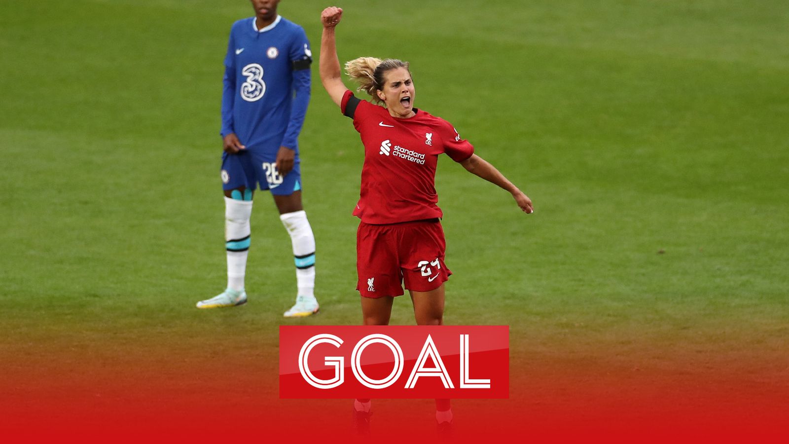Liverpool equalise as Katie Stengel scores from the penalty spot ...