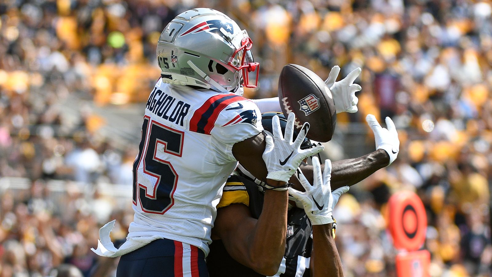 Catch of the year so far? Nelson Agholor makes incredible grab over ...