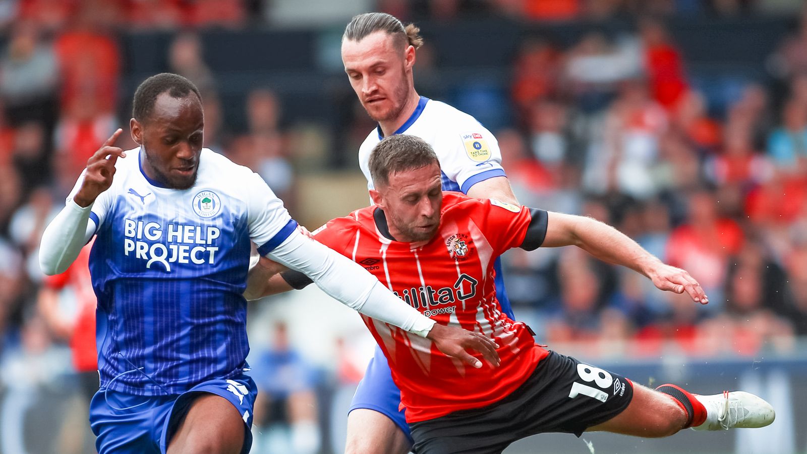 Luton Town 1-2 Wigan: Latics come from behind for victory | Football ...