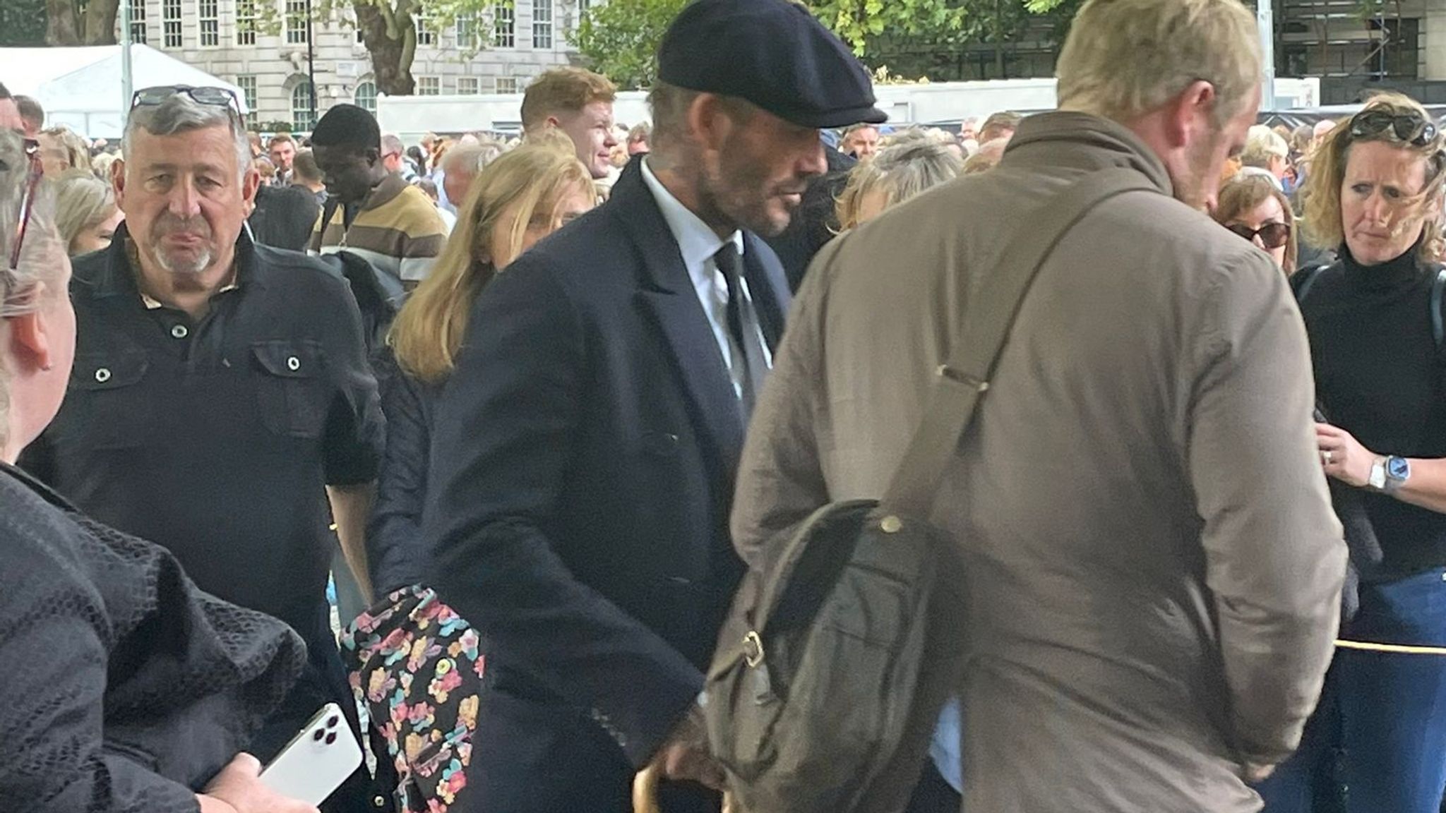 David Beckham's 12-hour wait in queue to see 'special' Queen | Football ...