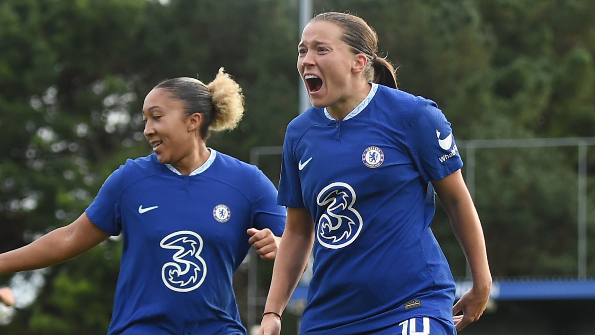 Chelsea Women 2-0 Man City Women: Fran Kirby and a Maren Mjelde penalty ...