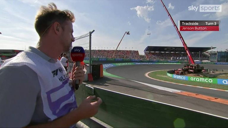 Jenson Button trackside at Turn 3 | F1 News | Sky Sports