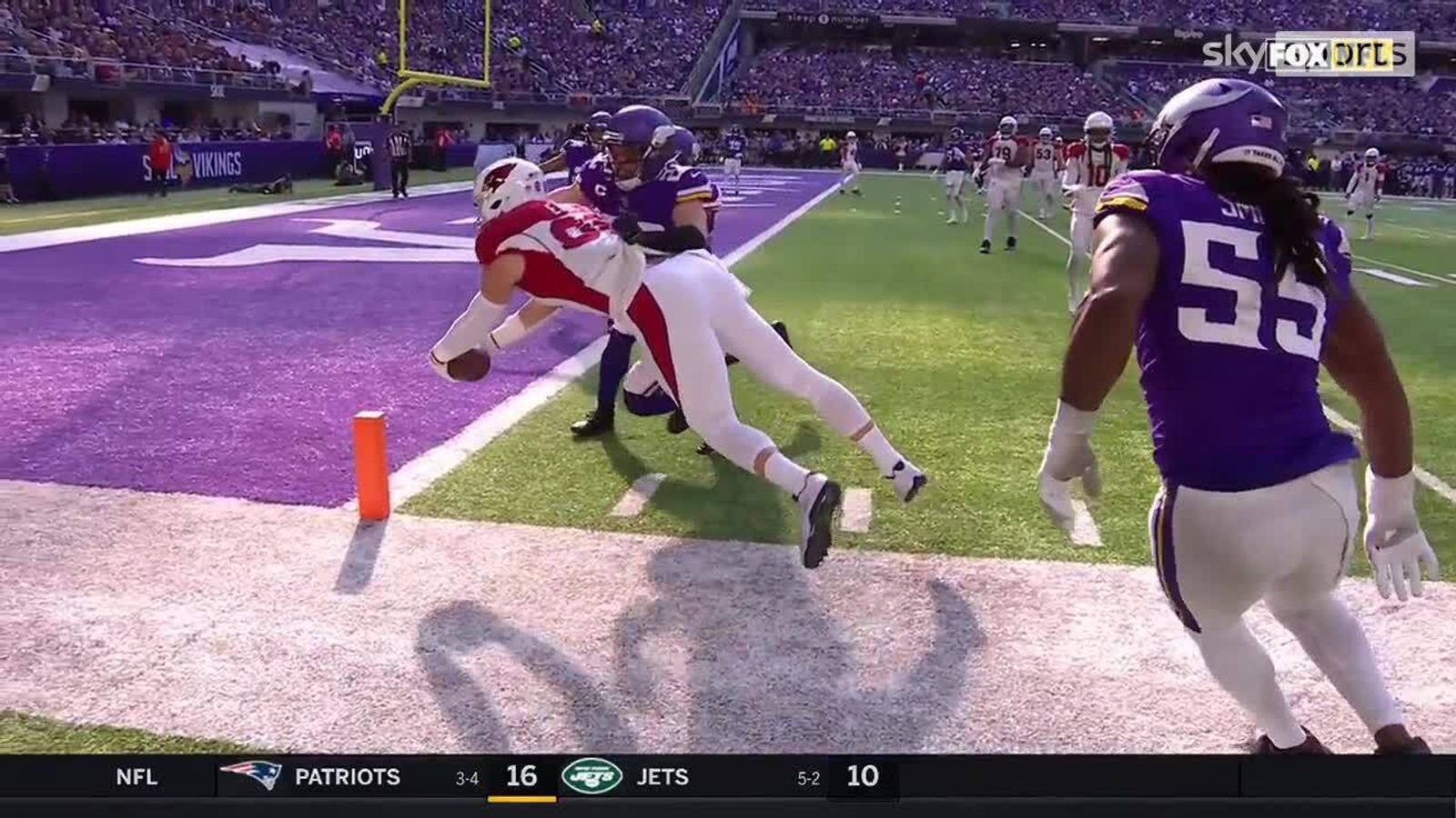 Best pylon-reach TD ever? Zach Ertz might have it | NFL News | Sky Sports