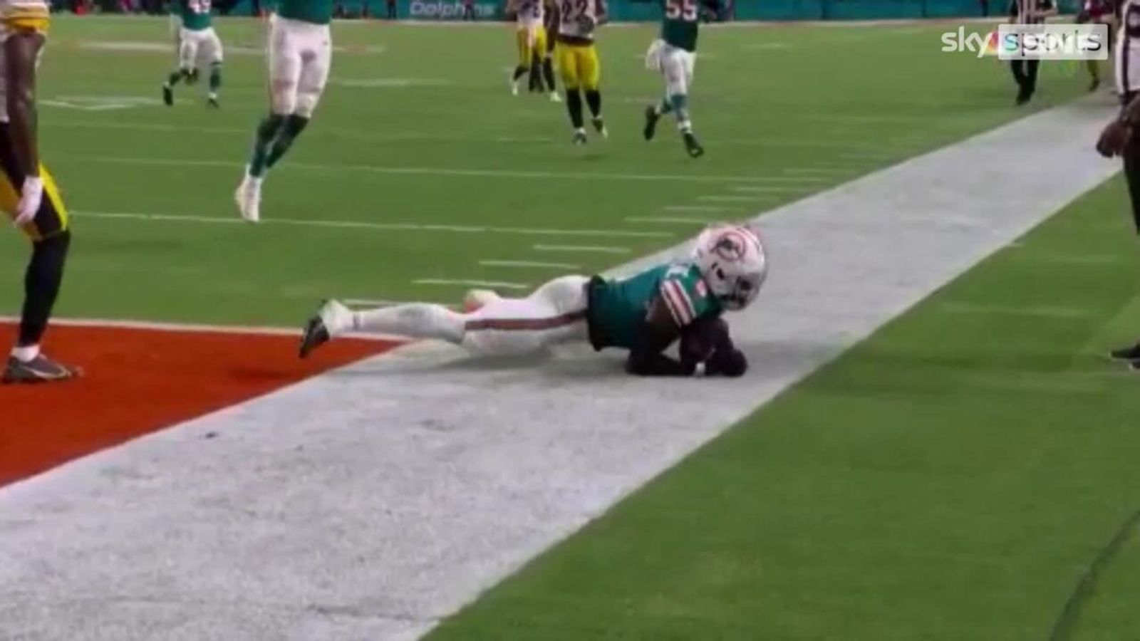 Noah Igbinoghene's incredible first professional interception seals win for Miami Dolphins | NFL ...