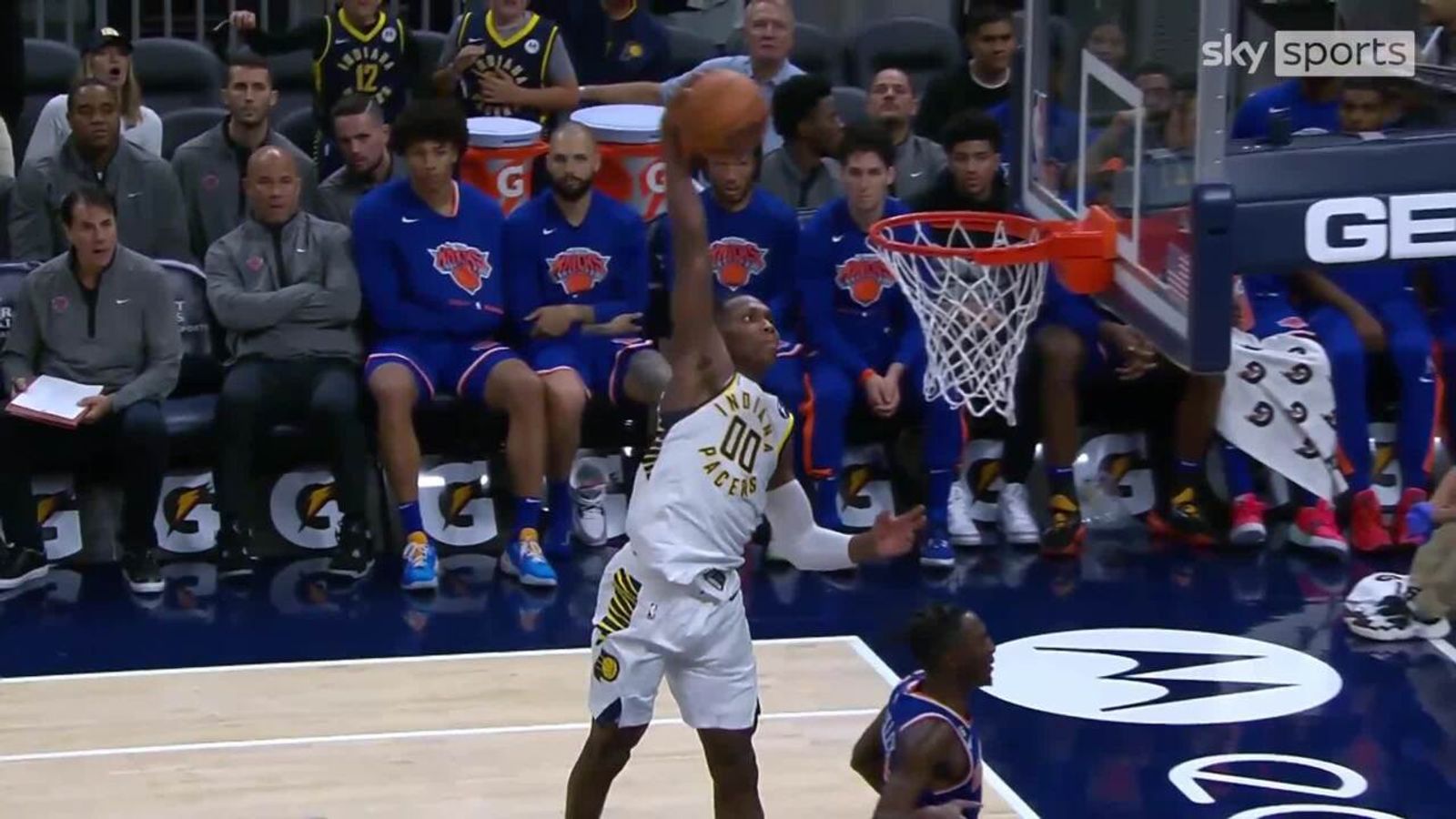 Rookie throws down huge windmill dunk! | NBA News | Sky Sports