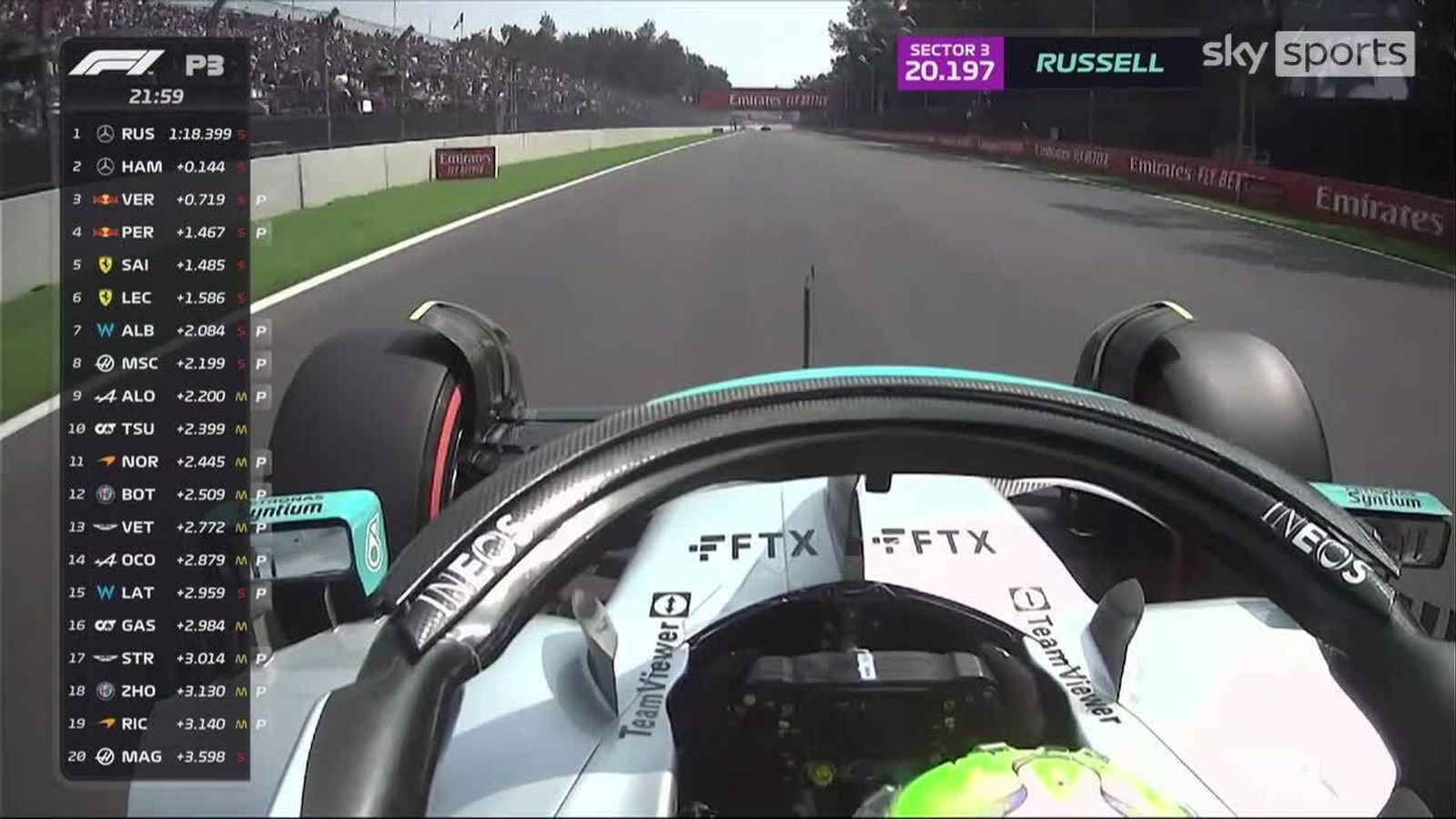 Mercedes top timesheet in final practice | F1 News | Sky Sports