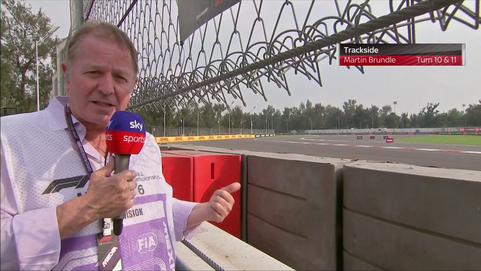 Martin Brundle trackside at Turn 10 and 11 | F1 News | Sky Sports