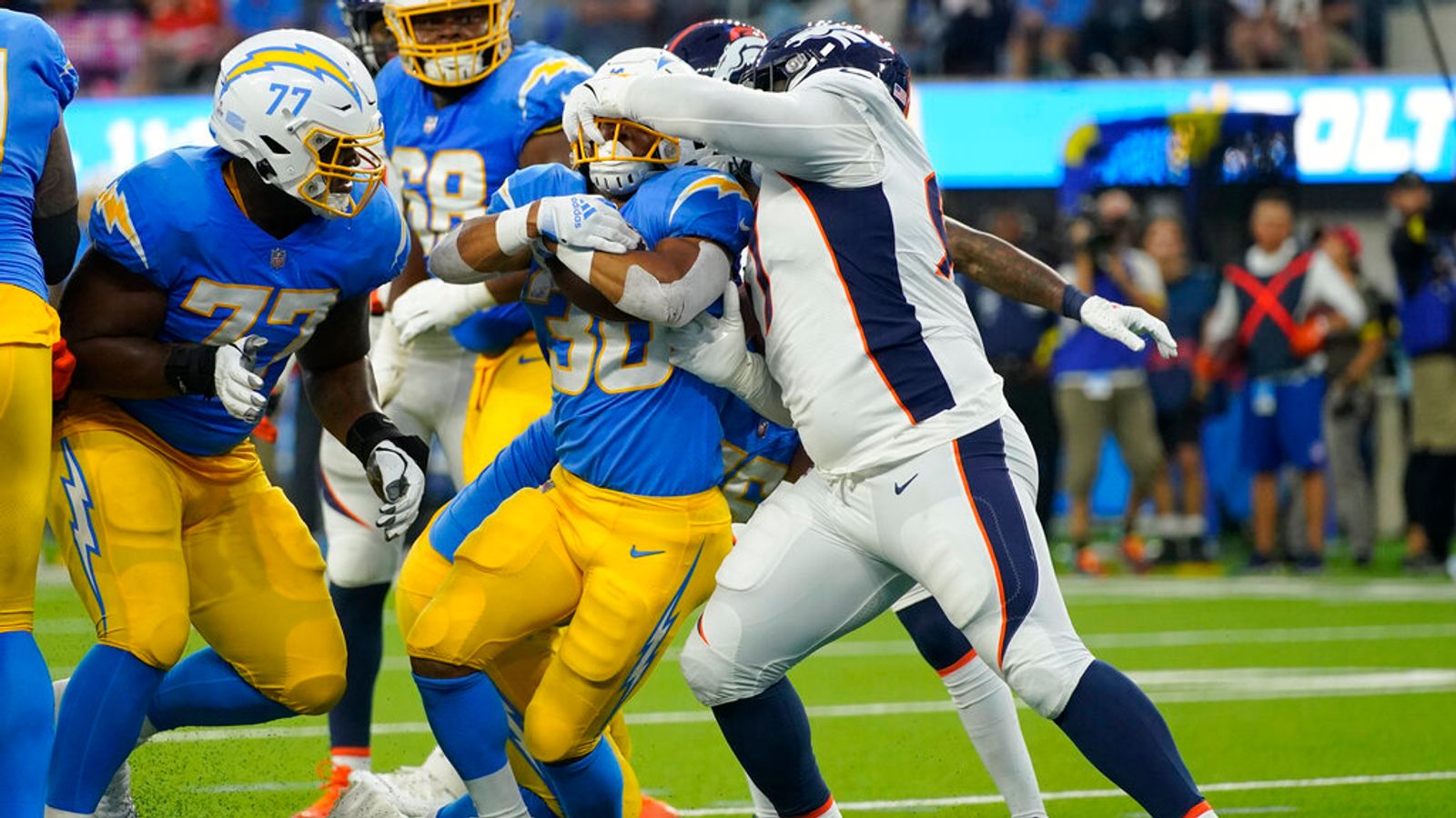 Austin Ekeler refuses to go down on bruising six-yard TD run | NFL News ...