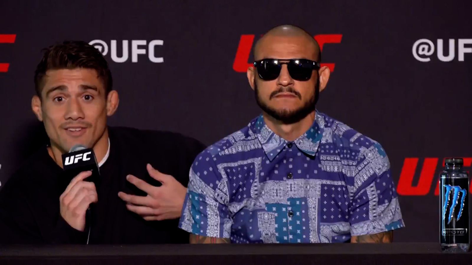 Bizzare moment UFC's Swanson uses stand-in to speak to reporters! | WWE ...