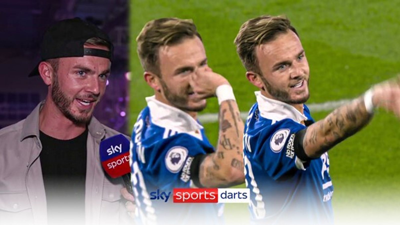 James Maddison celebrates Nottingham Forest win at the darts! | Reveals ...