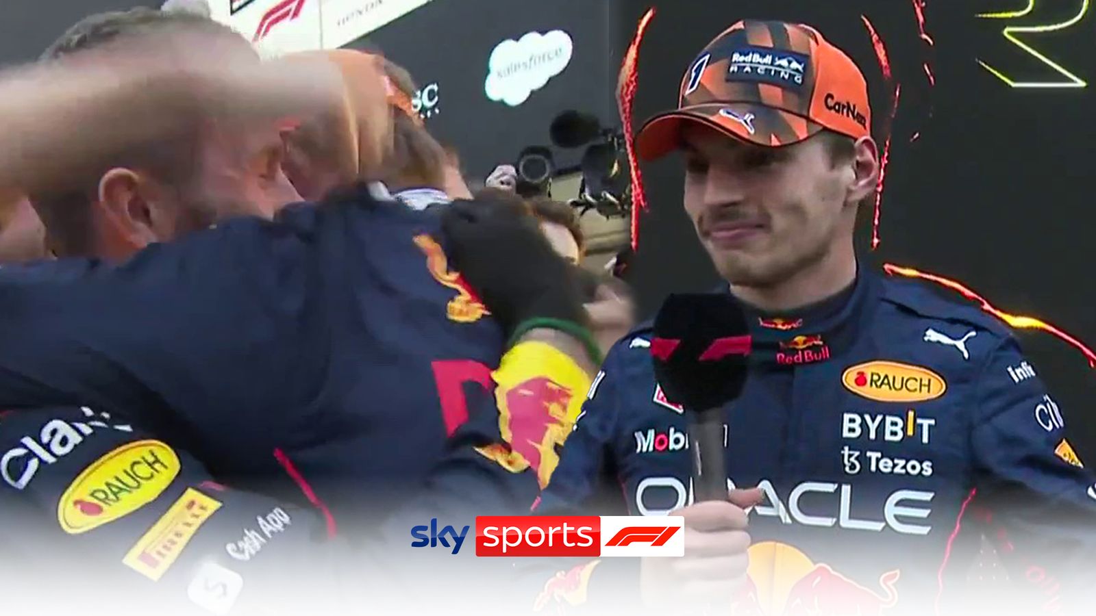 Johnny Herbert tells Max Verstappen he's World Champion! | F1 News | Sky Sports