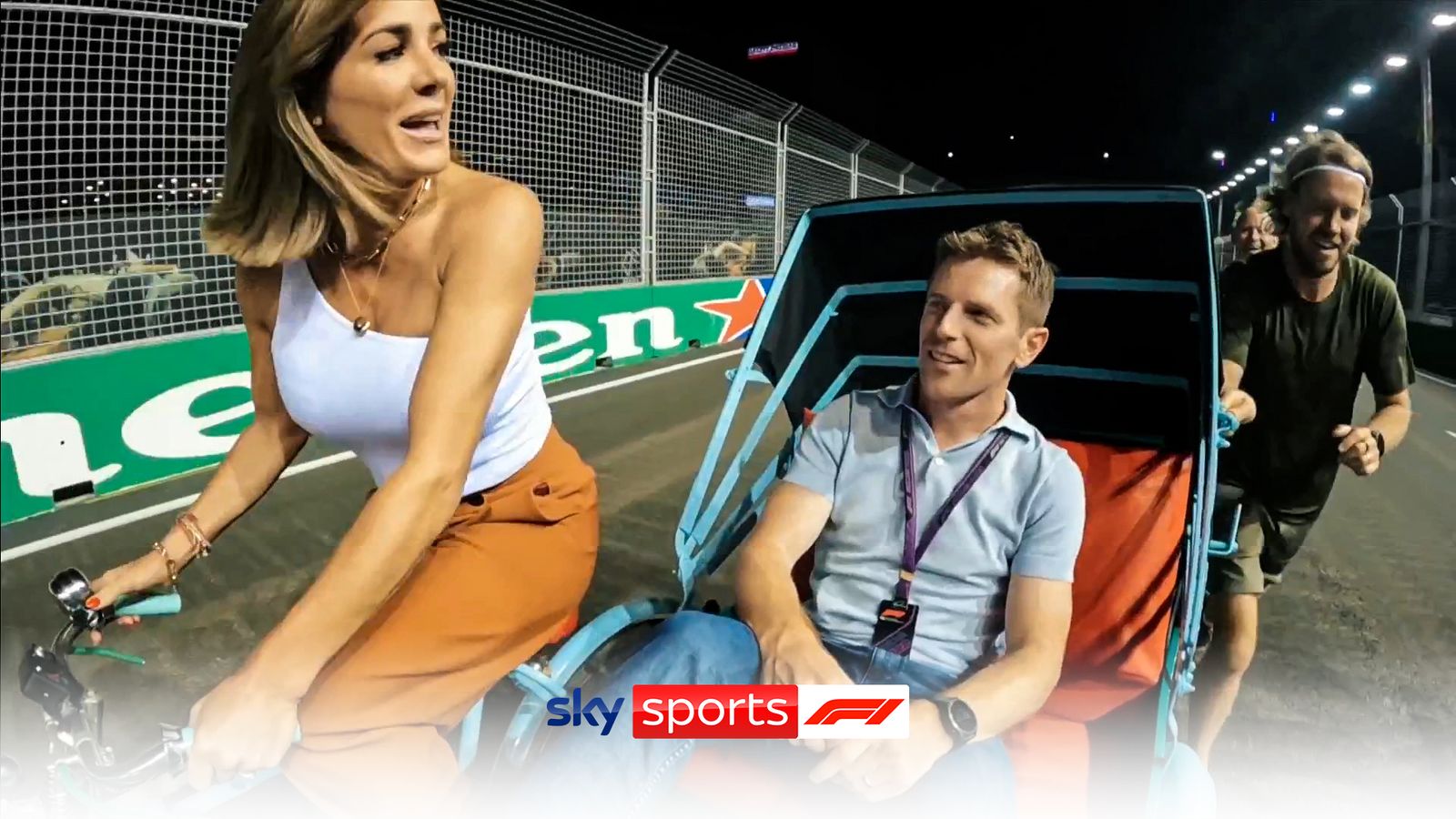 Anthony Davidson and Natalie Pinkham's rickshaw track guide | Singapore GP | F1 News | Sky Sports