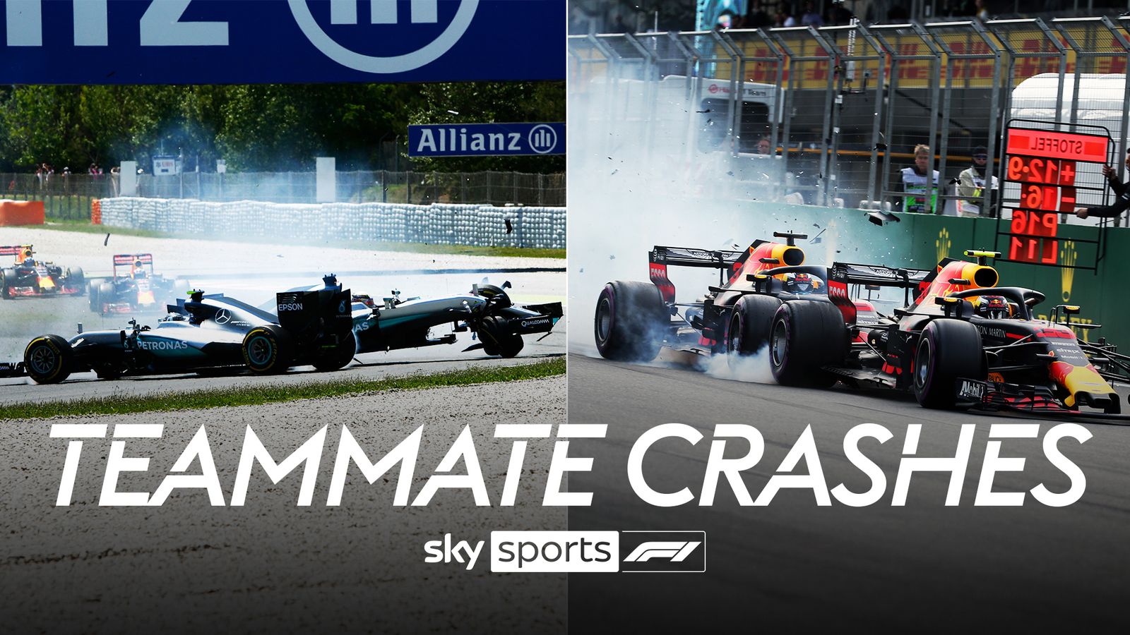 When teammates collide - The biggest team crashes of F1 | F1 News | Sky ...