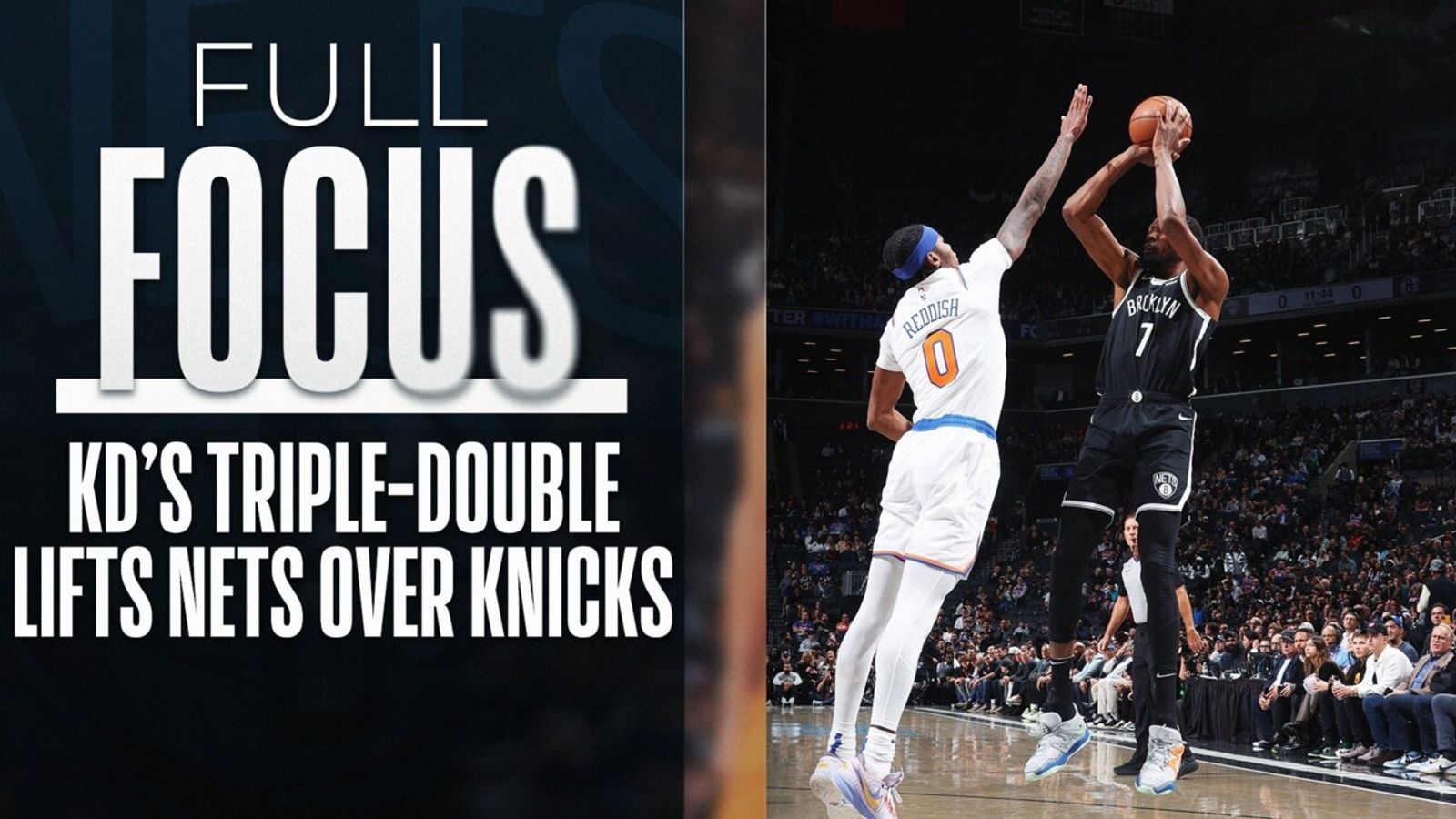 Full Focus: Kevin Durant's triple-double lifts Nets over Knicks | NBA ...