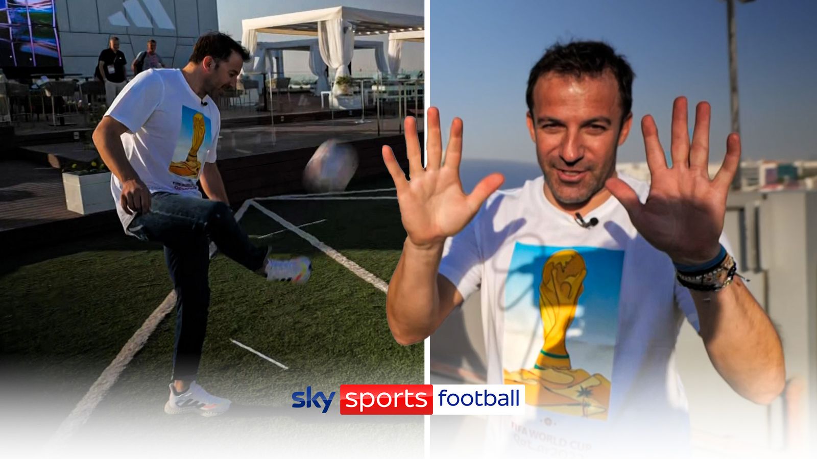 Alessandro Del Piero: Italian legend shows quality in football tennis ...
